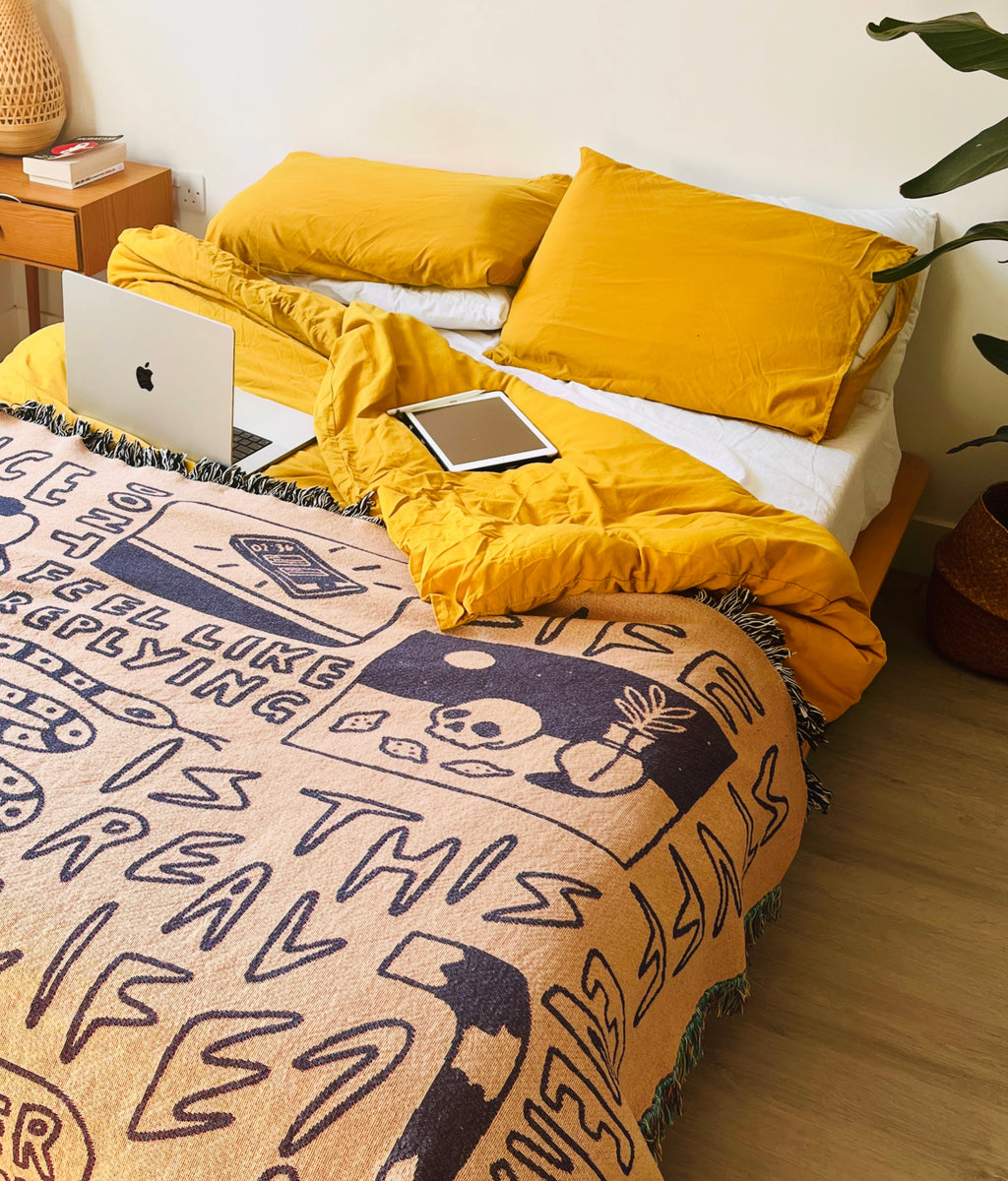 Life Stuff - Large Woven Throw – Is This Real Life?